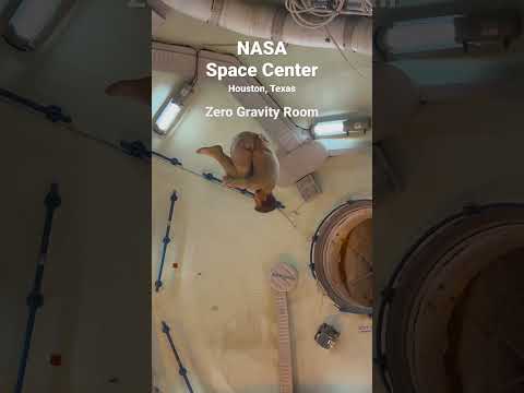 Guy spinning in the air in Zero Gravity Room in Space Center | #shorts