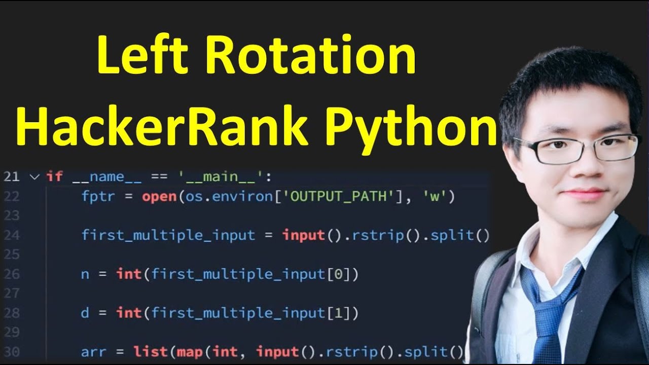 Left Rotation for Python Beginner - Hacker Rank Solution