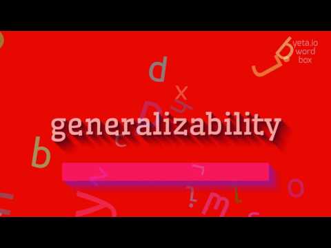 How to say "generalizability"! (High Quality Voices)