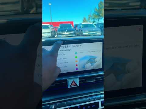 New custom color wheel for ambient lighting in Ioniq 6!