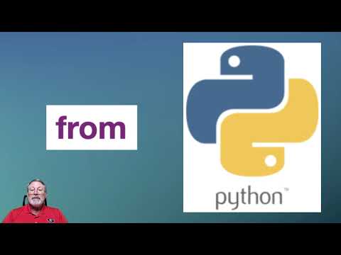 Python keyword video reference: FROM