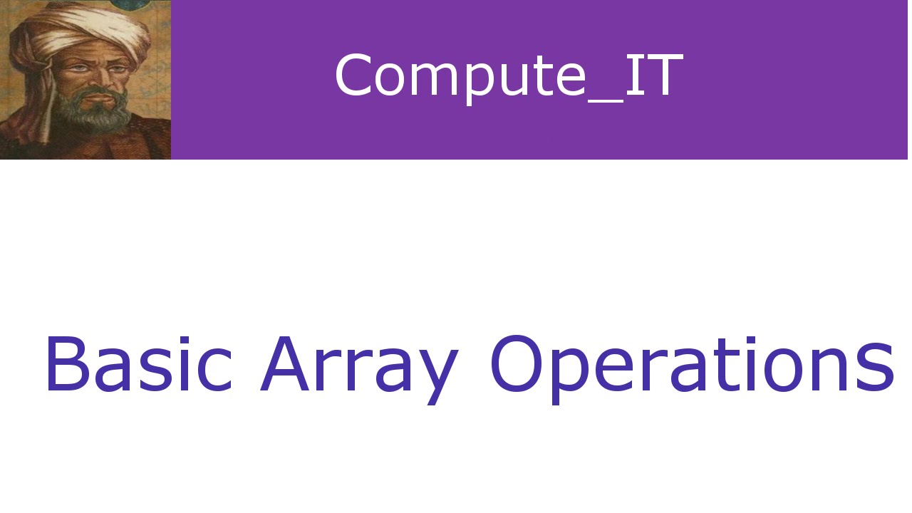Basic Array Operations