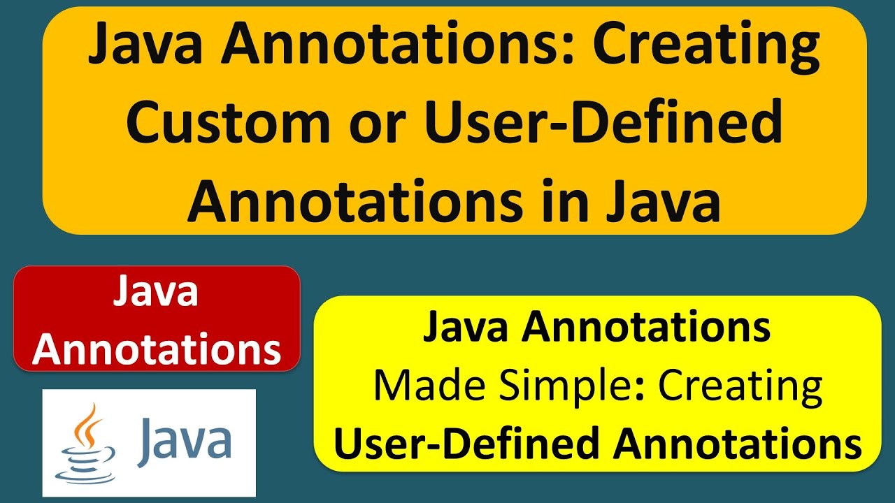 Java Annotations Tutorial: Creating Custom or User-Defined Annotations in Java | Annotations in java
