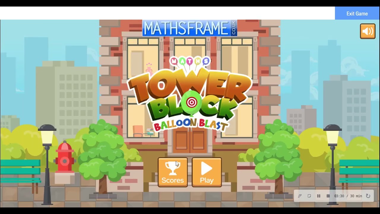 Mathsframe - Tower Block Balloon Blast
