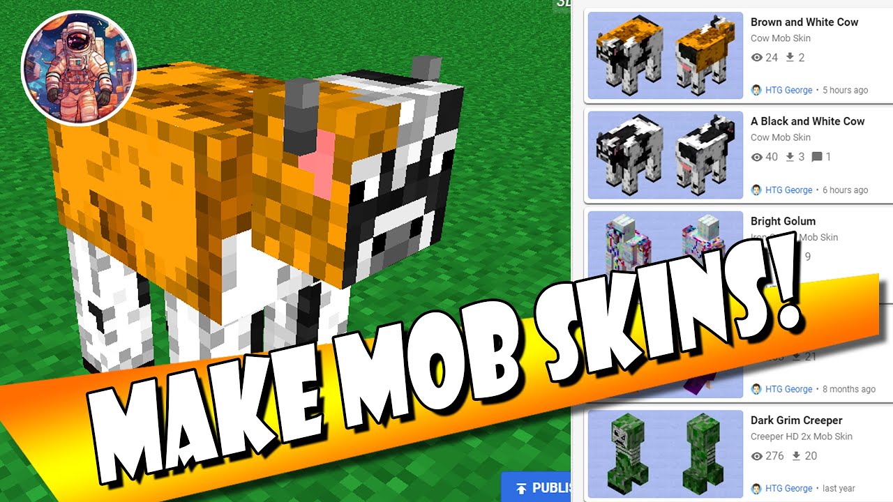 Epic How to Guide to Mob Skin Editing! Mastering Minecraft Bedrock Mob Skins