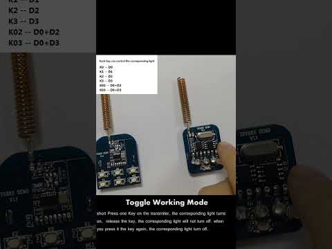 1. NiceRF STX885 & SRX885 ASK Module: Toggle working Mode for the
