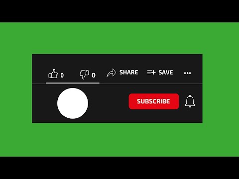 Subscribe Button And Bell Animation With Mouse Click Sound Effect | FREE