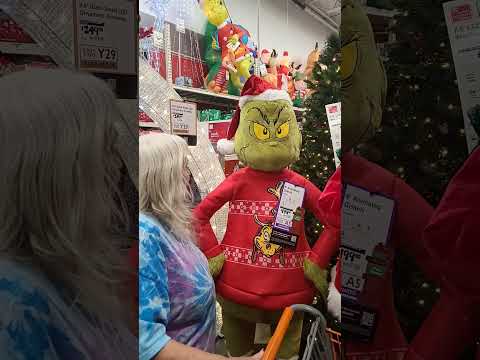 (10/10/2023) (MY MOM & I SAW 6FT ANIMATED LED GRINCH IN MAX UGLY SWEATER AT HOME DEPOT)