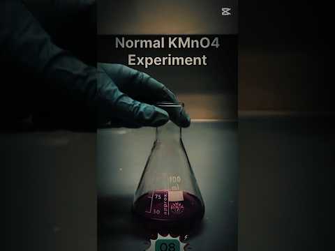 Reaction of KMnO4 with H2O2. #chemistrypage #chemicalreactions #chemistry#kmno4#h2o2@ChemGenixYT