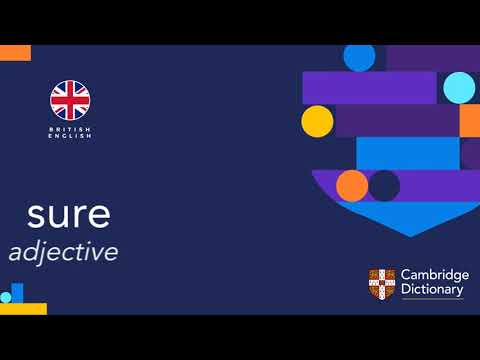 How to pronounce sure (adjective) | British English and American English pronunciation