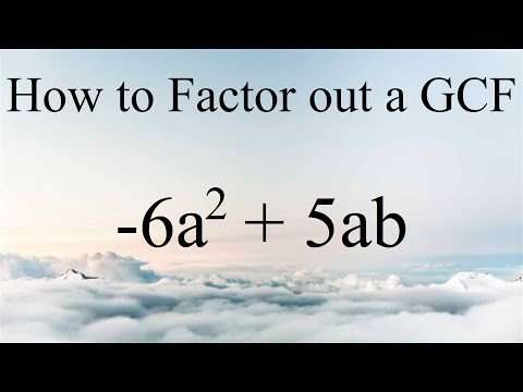 How to Factor out a GCF | -6a^2 + 5ab | Math with Gloves 🧤