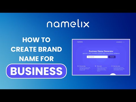 How to Come Up with a Brand Name INSTANTLY Using AI