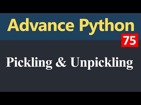 Learn Pickling and Unpickling in Python Hindi - Mind Luster