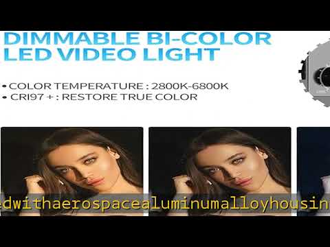 GVM 2 Pack LED Video Lighting Kits with APP Control, Bi-Color Variable 2300K~6800K with Digital Dis