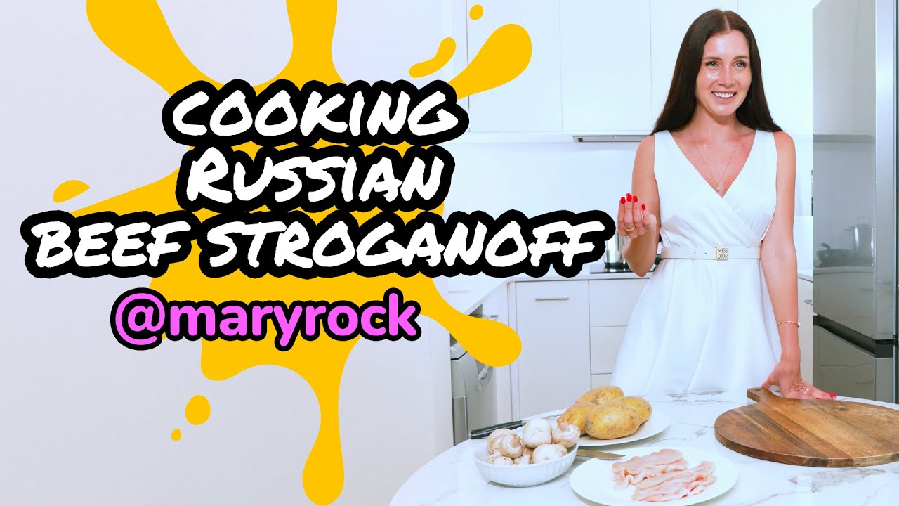 Beef Stroganov with Mary Rock