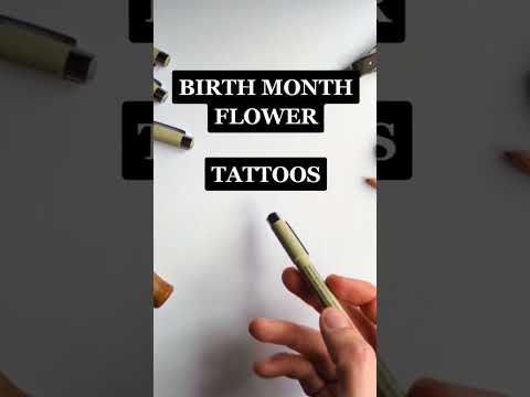 The best months? | BIRTH MONTH FLOWER TATTOOS #shorts #birthdate #birthmonth