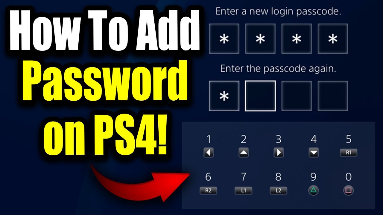 How to Put a Password on PS4 Account (For Beginners!)
