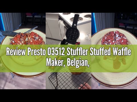 Review Presto 03512 Stuffler Stuffed Waffle Maker, Belgian, Large, Black
