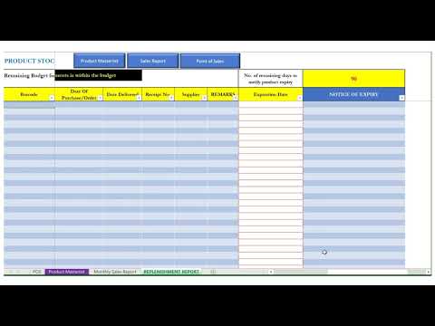 MS EXCEL POS with actual scanning of products