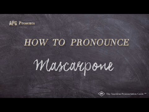 How to Pronounce Mascarpone (Real Life Examples!)