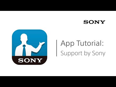 App Tutorial: Support by Sony