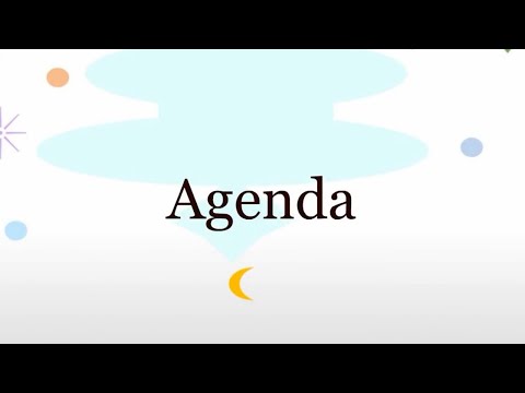 Agenda ( meaning + pronunciation + images )
