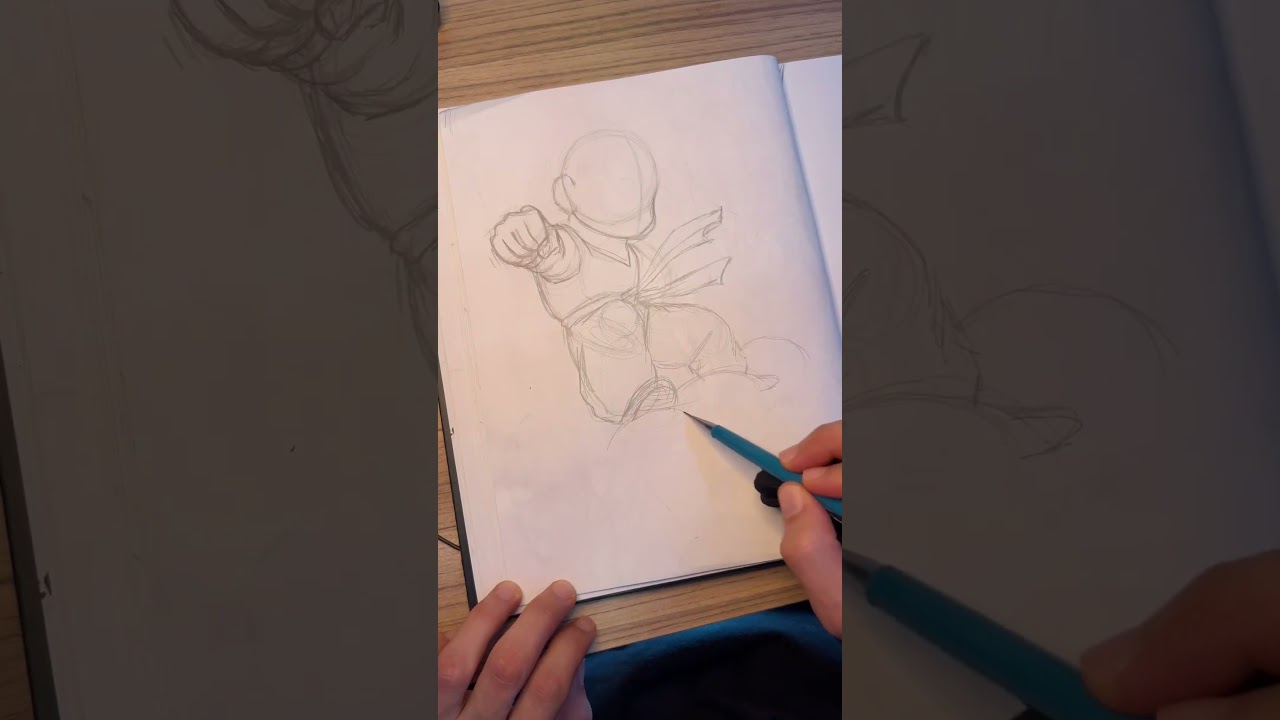 Drawing Goku From Sketch to Vector #art #drawing #illustration