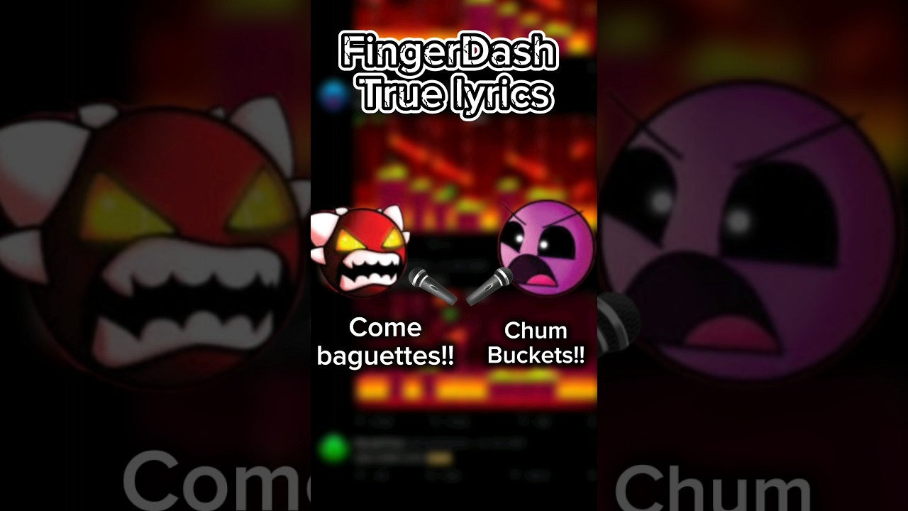 FingerDash lyrics #gd #geometrydash #gdlevels #gd22
