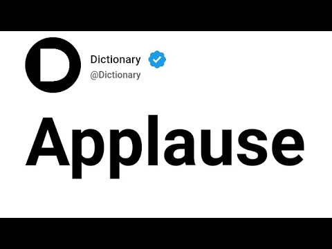 Applause Meaning In English