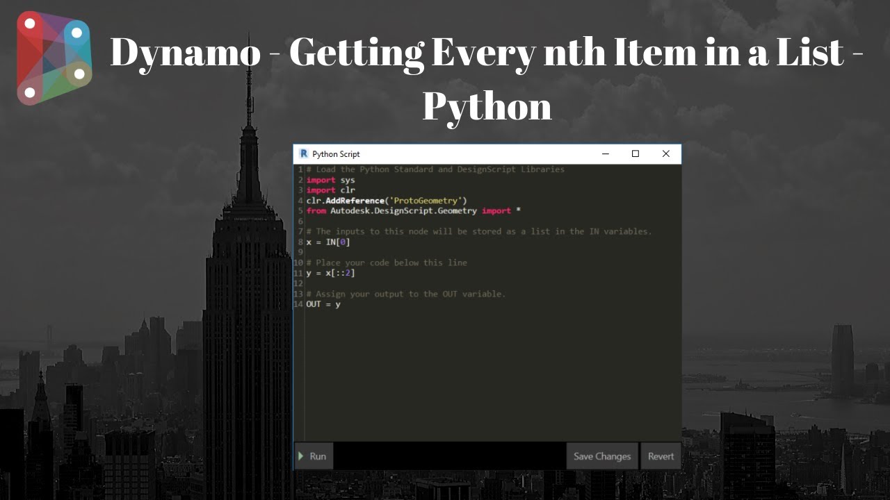 Dynamo | Getting Every nth Item in a List | Python