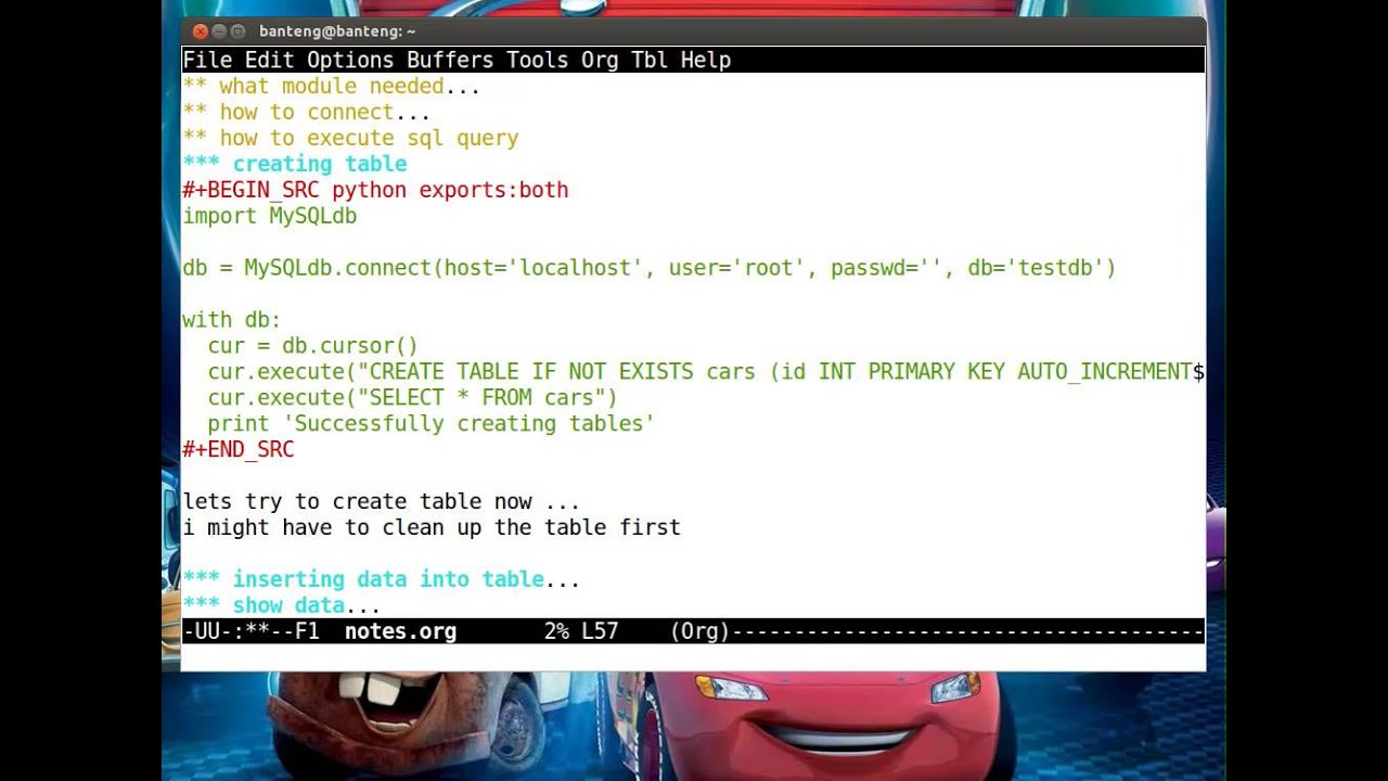 Python Tutorial - Mysql Database Part 1