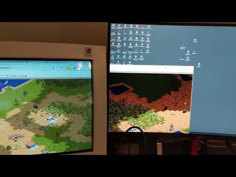 CRT vs LCD with dithered image