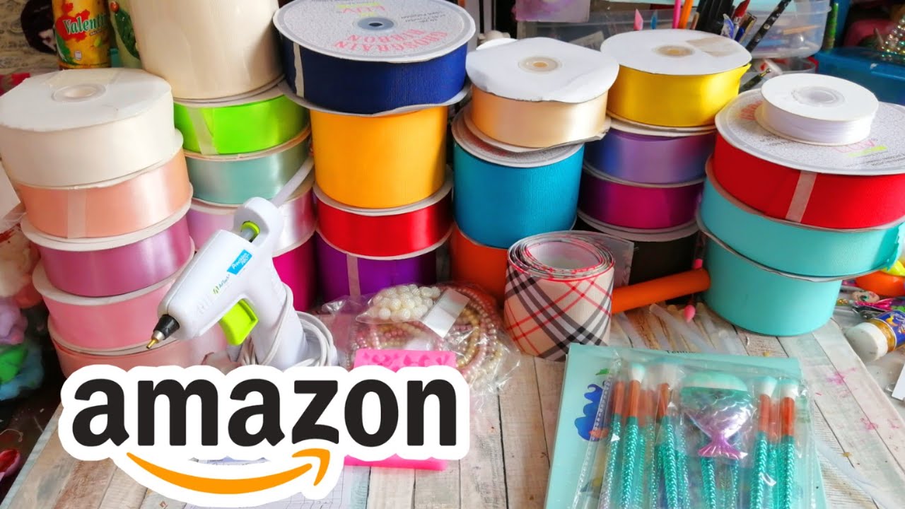 COMPRÉ MUCHOS ROLLOS DE LISTON - COMPRAS EN AMAZON - HAUL MATERIALES - COMPRAS EN LINEA