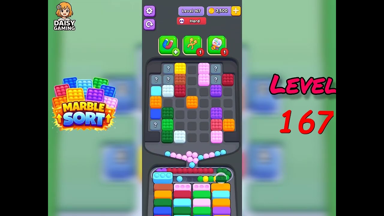 Marble Sort Level 167 Walkthrough