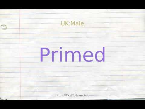 How to pronounce primed