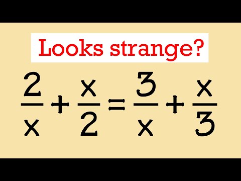 Solve 2/x+x/2=3/x+x/3