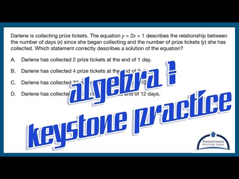 Algebra 1 KEYSTONE Practice - Describing a Solution to a Word Problem