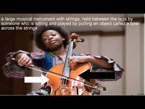 cello meaning | Vocabulary for Kids | Children's Dictionary | Learn English Vocabulary
