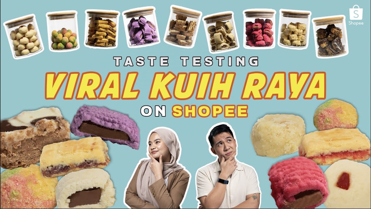 Shopee Munchies | Viral Kuih Raya Found on Shopee Taste Test