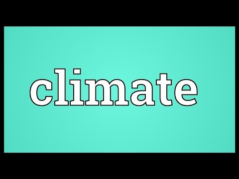 Climate Meaning