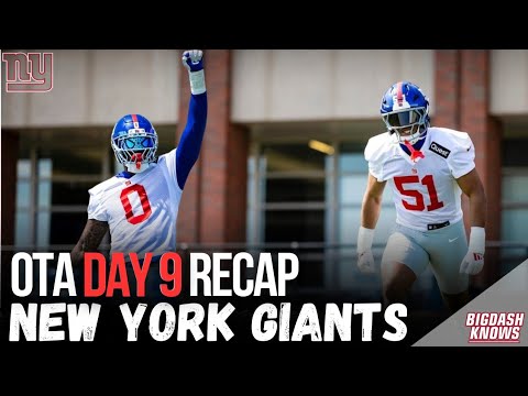 OTA 9 ReCap | Flott pushing for CB2 | Nabers' toe | New York Giants Football