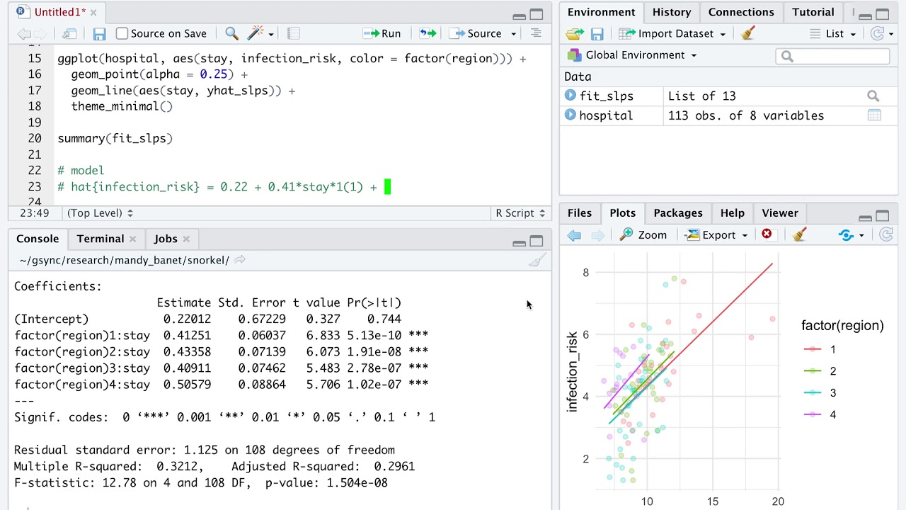 Multiple Linear Regression, unique slopes