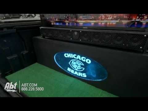 Decked out Chicago Bears Chevy Avalanche LTZ Tailgating Truck with 46" Samsung TV