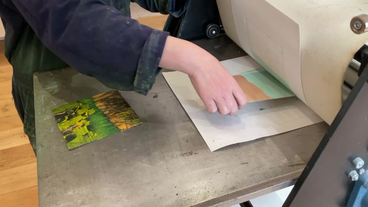 Registering  a two plate collagraph