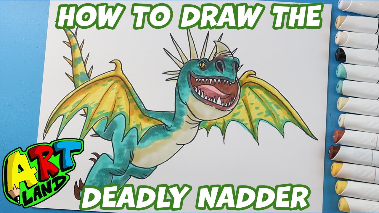 How to Draw a Deadly Nadder | How to Train Your Dragon