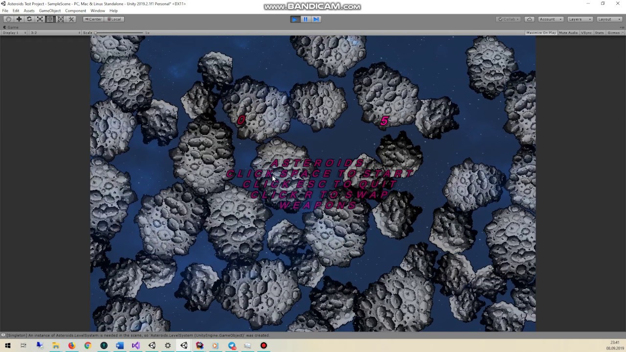 Asteroids Unity3D. Open source project!
