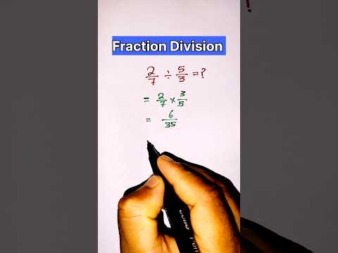 Dividing fraction by fractions How to divide fractions #shorts #maths