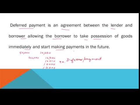 Deferred Payment