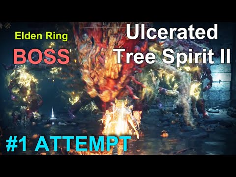 Elden Ring Ulcerated Tree Spirit II VS Wretch BOSS Fight at Stormveil Castle