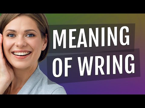 Wring | meaning of Wring